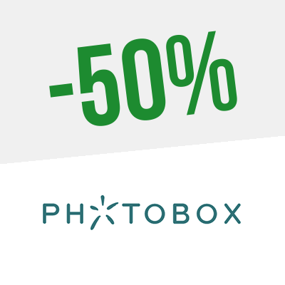 Code promo Photobox → 50% pour janvier 2024
