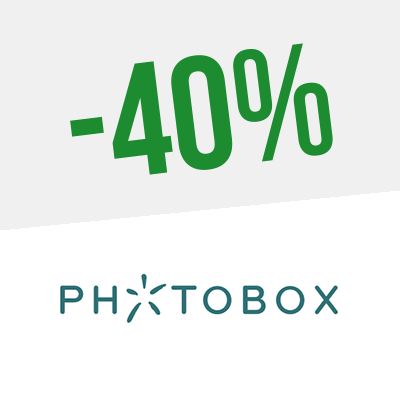 Code promo Photobox → 40% pour janvier 2024